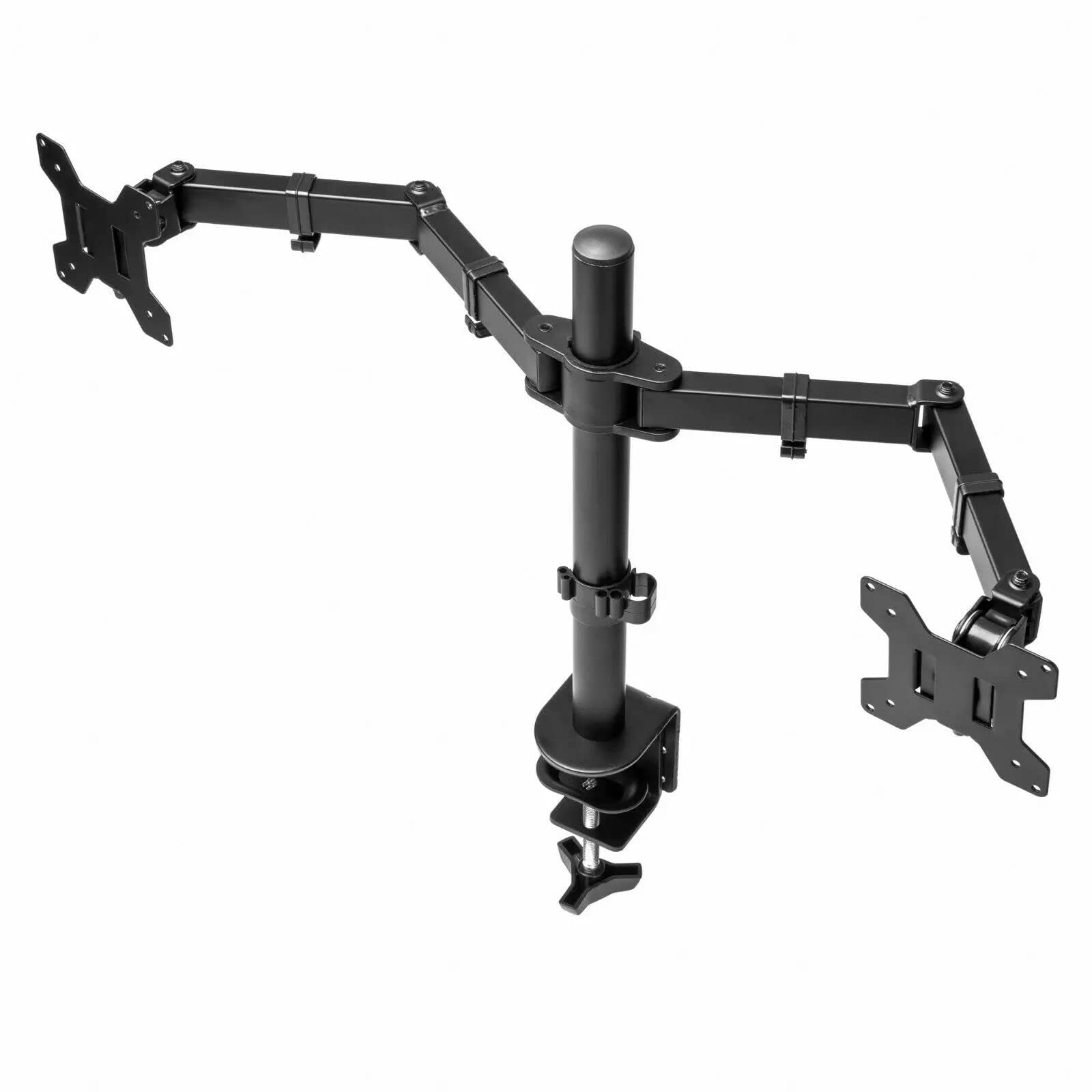 WE CLEVER Heavy duty Dual monitor stand Mount, Height Adjustable desk ...