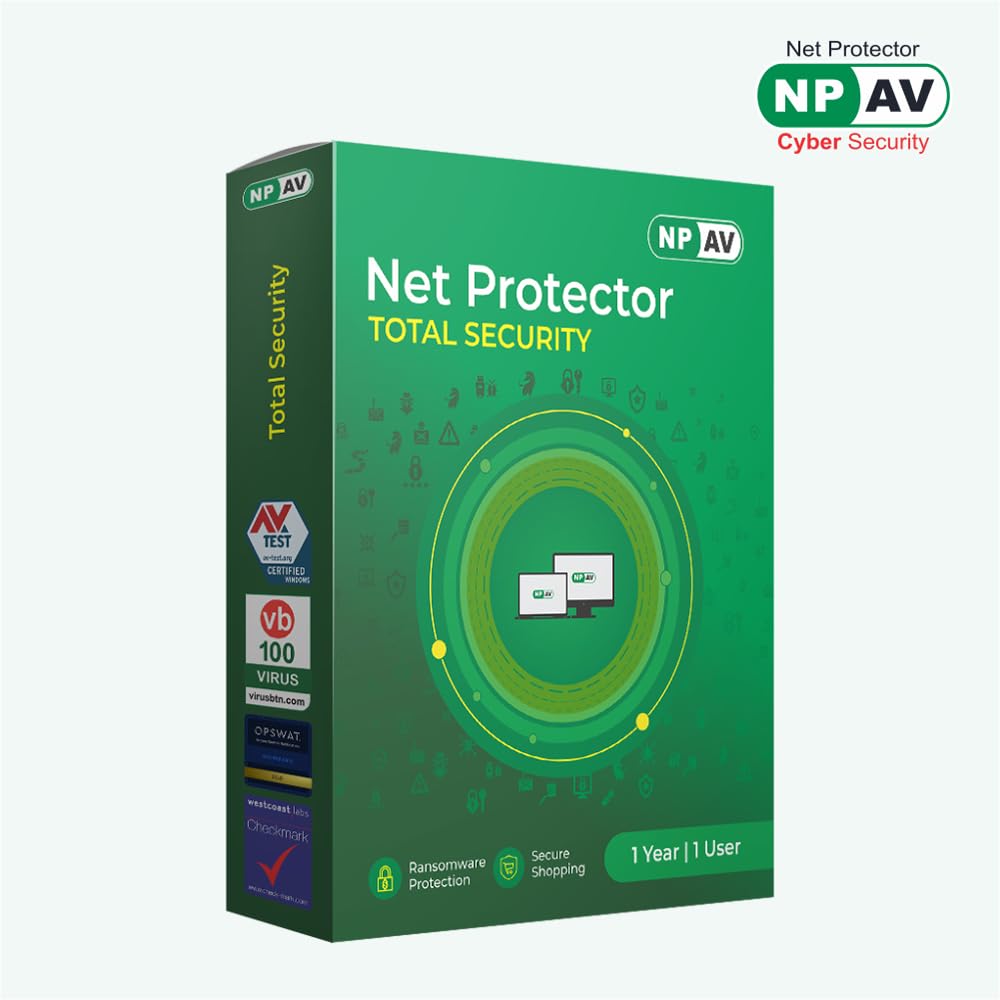 Net Protector Antivirus for PC Total Security 2025, 1 PC, 1 Year (Emai ...