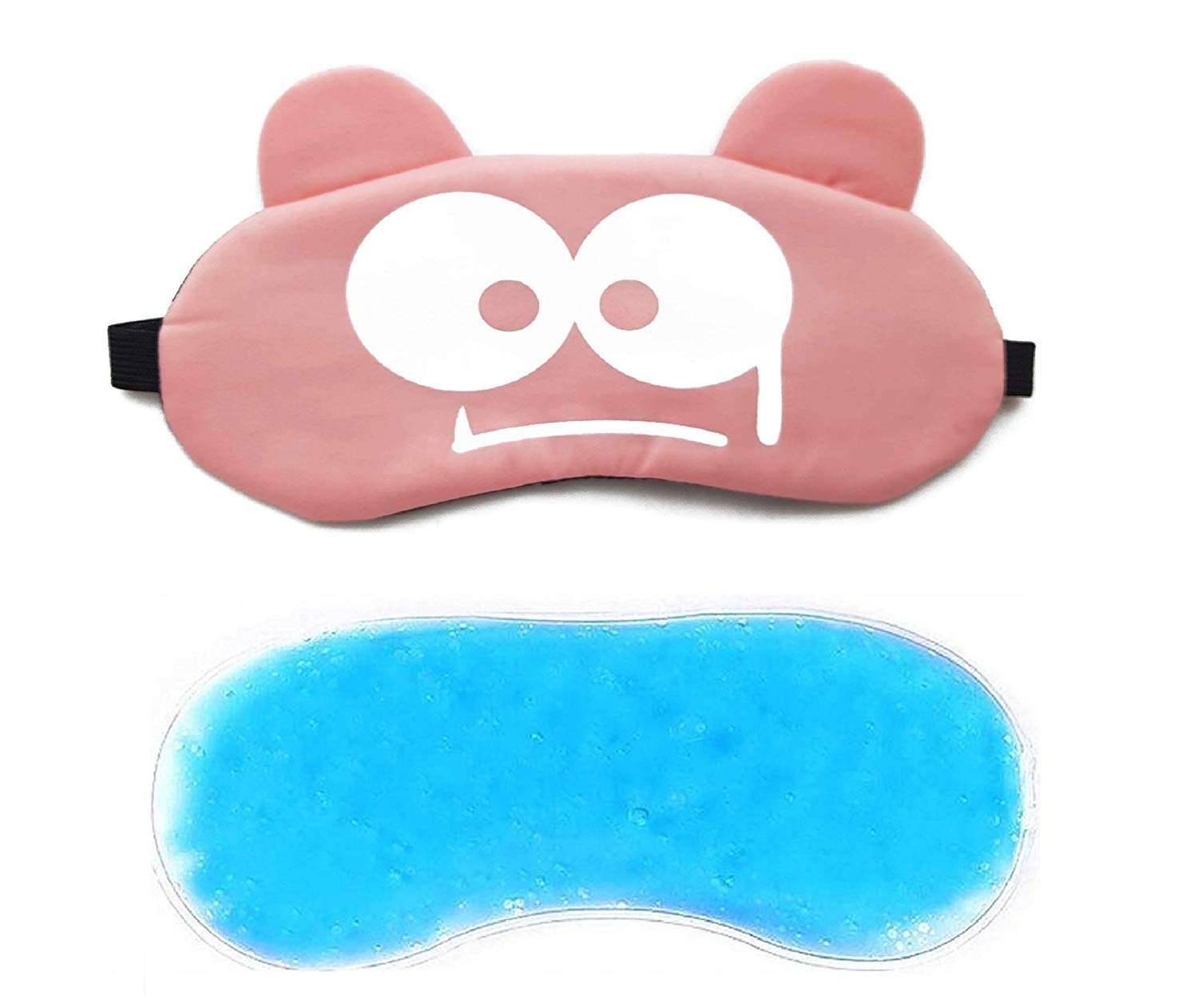 SYGA Cartoon Gel Ice Sleep Eye Mask Adjustable Head Strap Funny Eye Ma ...