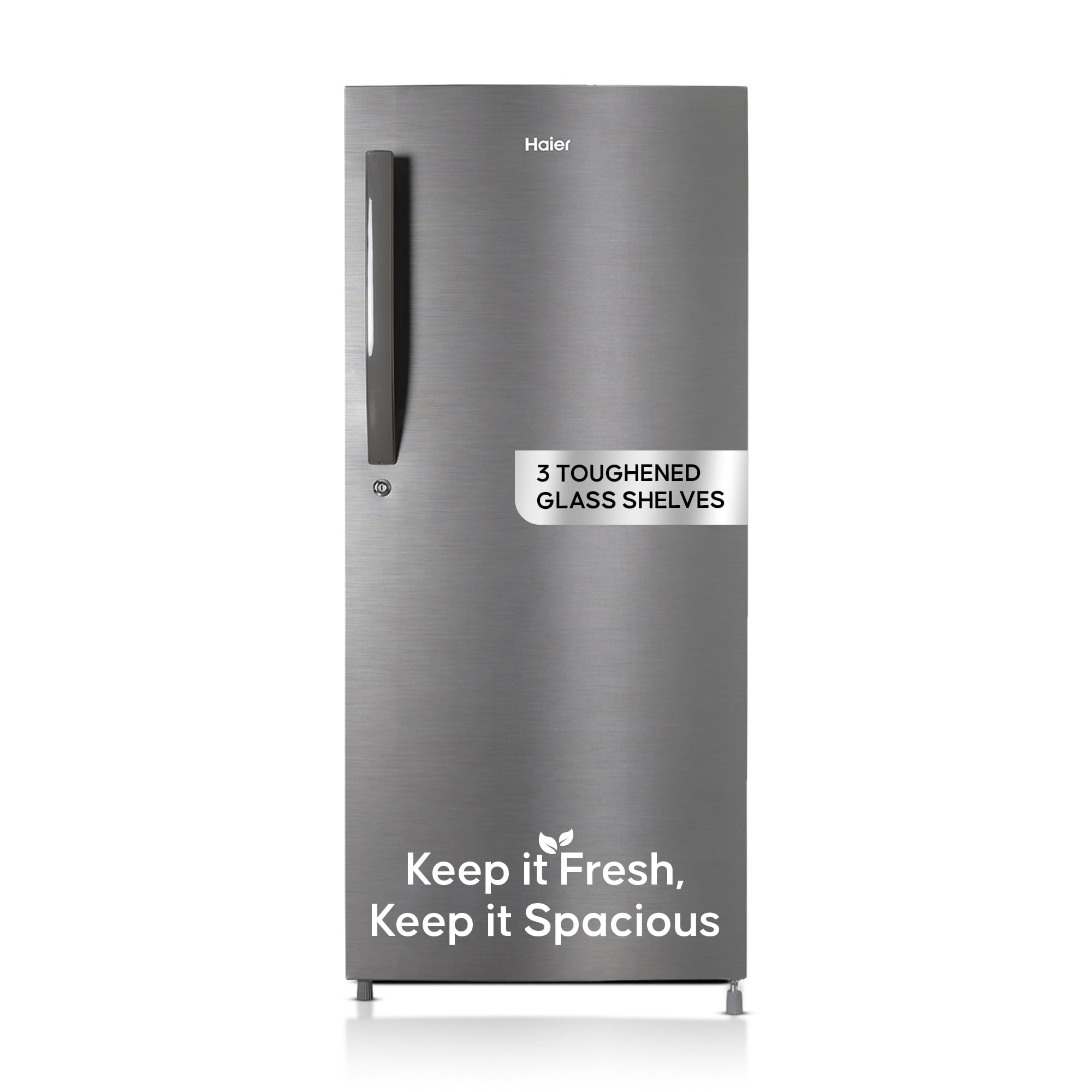 Haier 190L 5 Star Direct Cool Single Door Refrigerator | 3 Toughened G ...