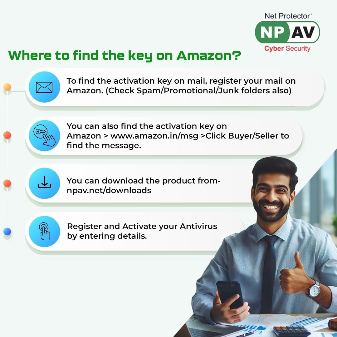 Net Protector Antivirus for PC Total Security 2025, 1 PC, 1 Year (Emai ...