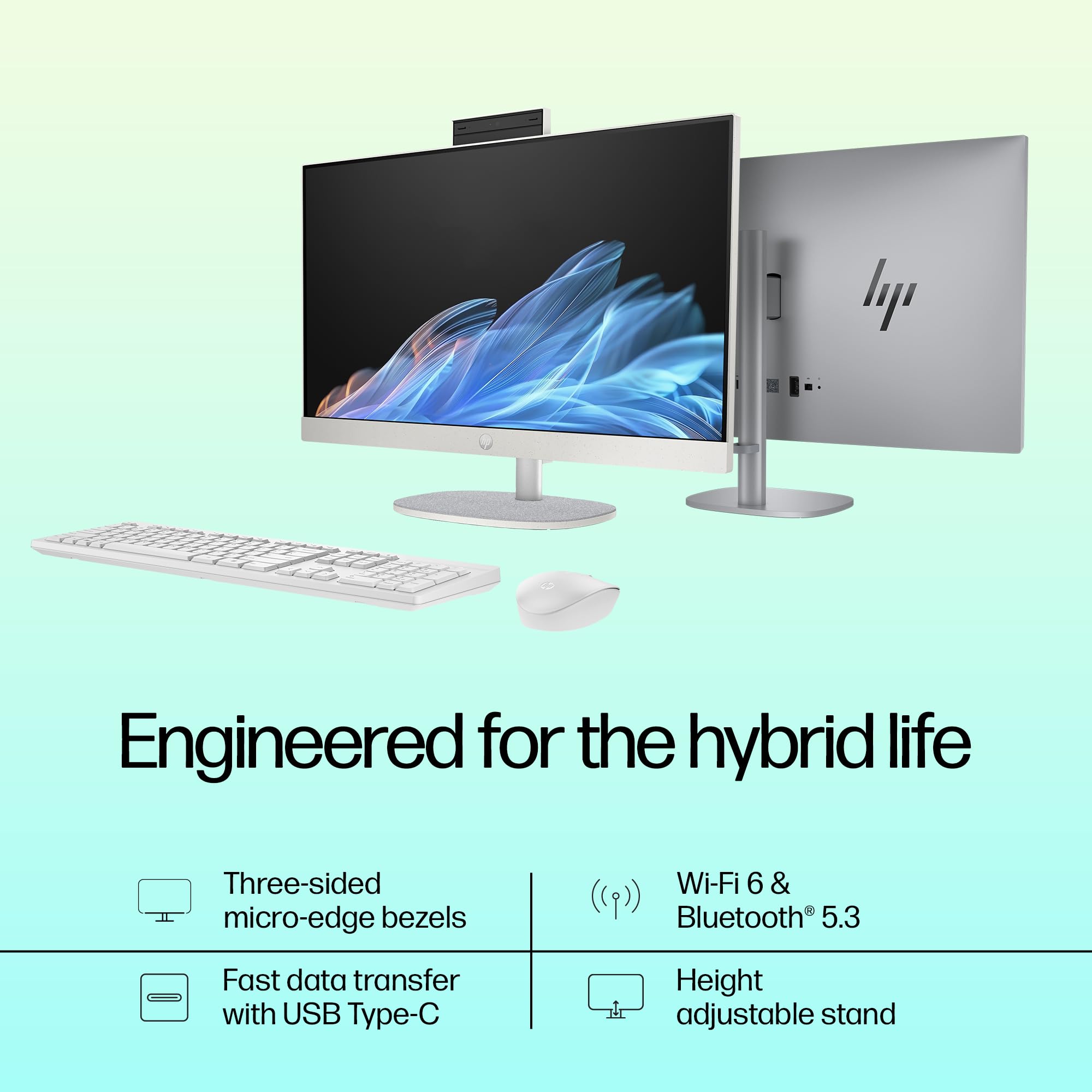 HP All-in-One, Intel Core Ultra 5 125U (16GB DDR5,1TB SSD) IPS, 300 ni ...