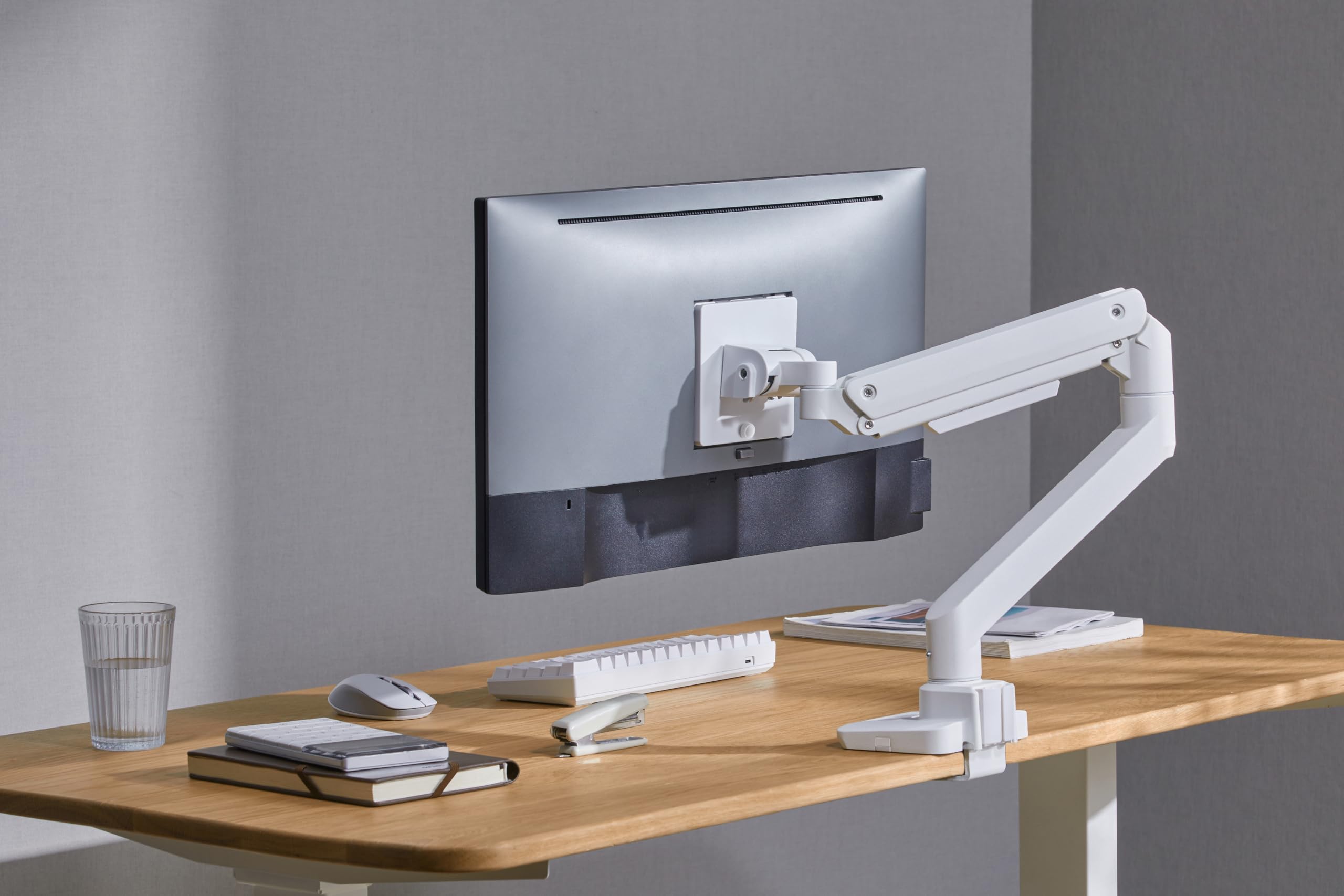 Jin Office White Monitor Stand Heavy Duty for 13"-49" Inch Monitor | S ...