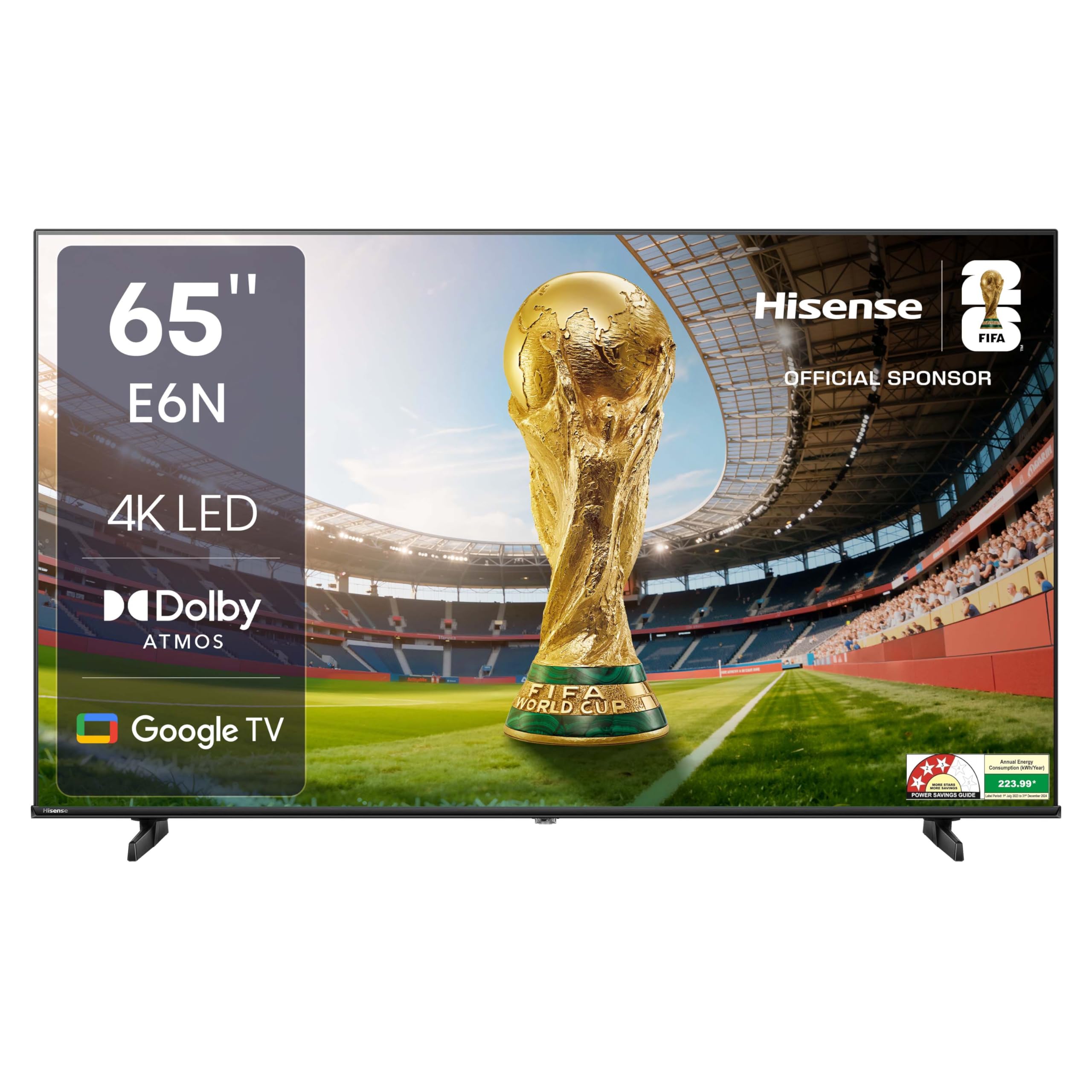 Hisense 164 cm (65 inches) E6N Series 4K Ultra HD Smart LED Google TV ...